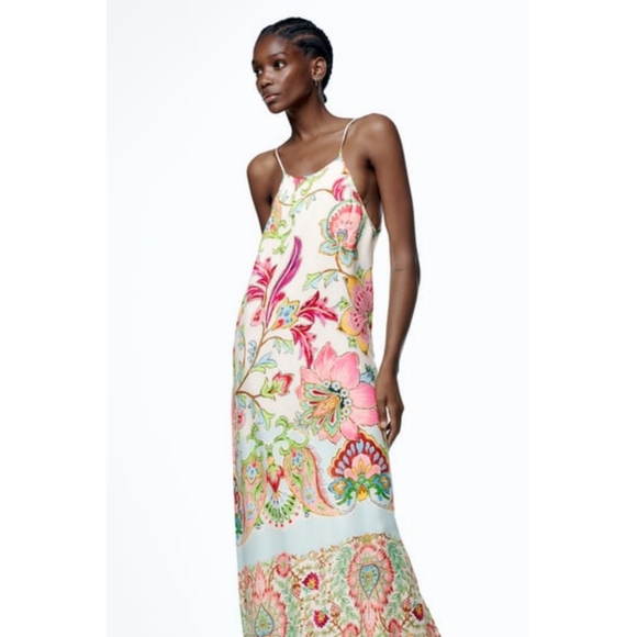 Zara | Dresses | Zara Floral Maxi Dress | Poshmark